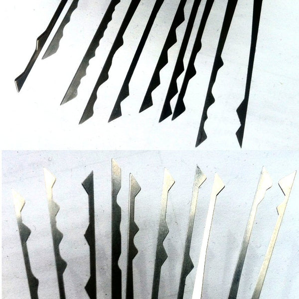 10 Piece Honest Wave Lock Rake Set for Lock Pickers